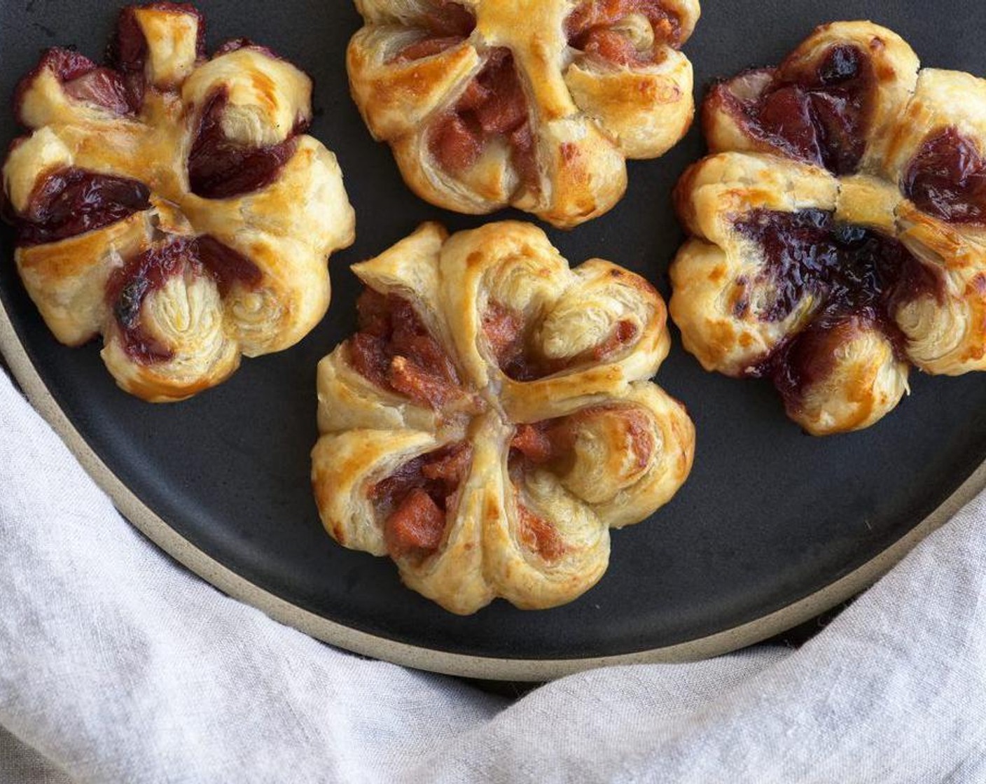 3-Ingredient Puff Pastry Flowers Recipe | Sunset Foods Recipe Rack